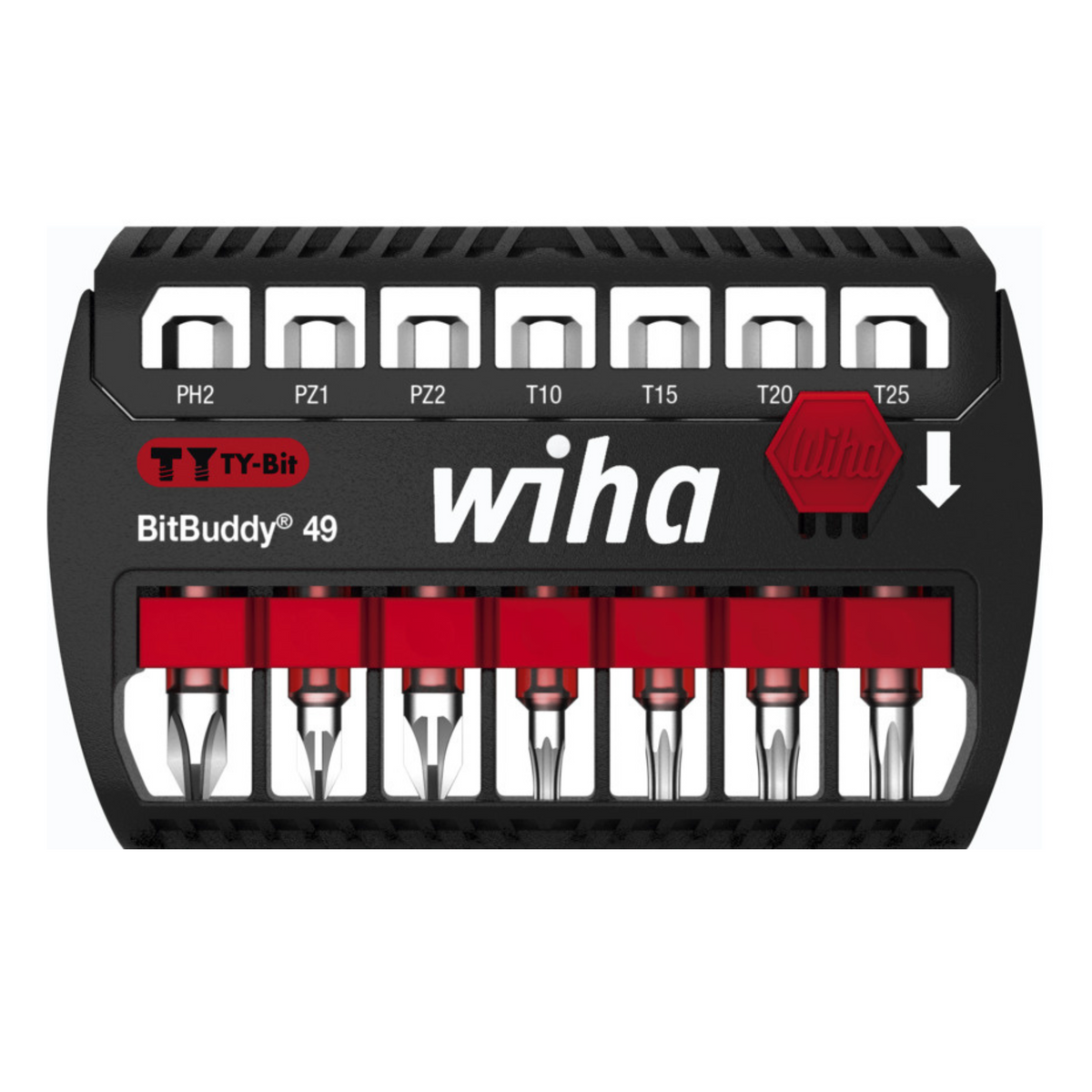 BitBuddy® TY Phillips, Pozidriv and TORX® 8 Piece Bit Set, 49mm 42117 – Wiha Direct