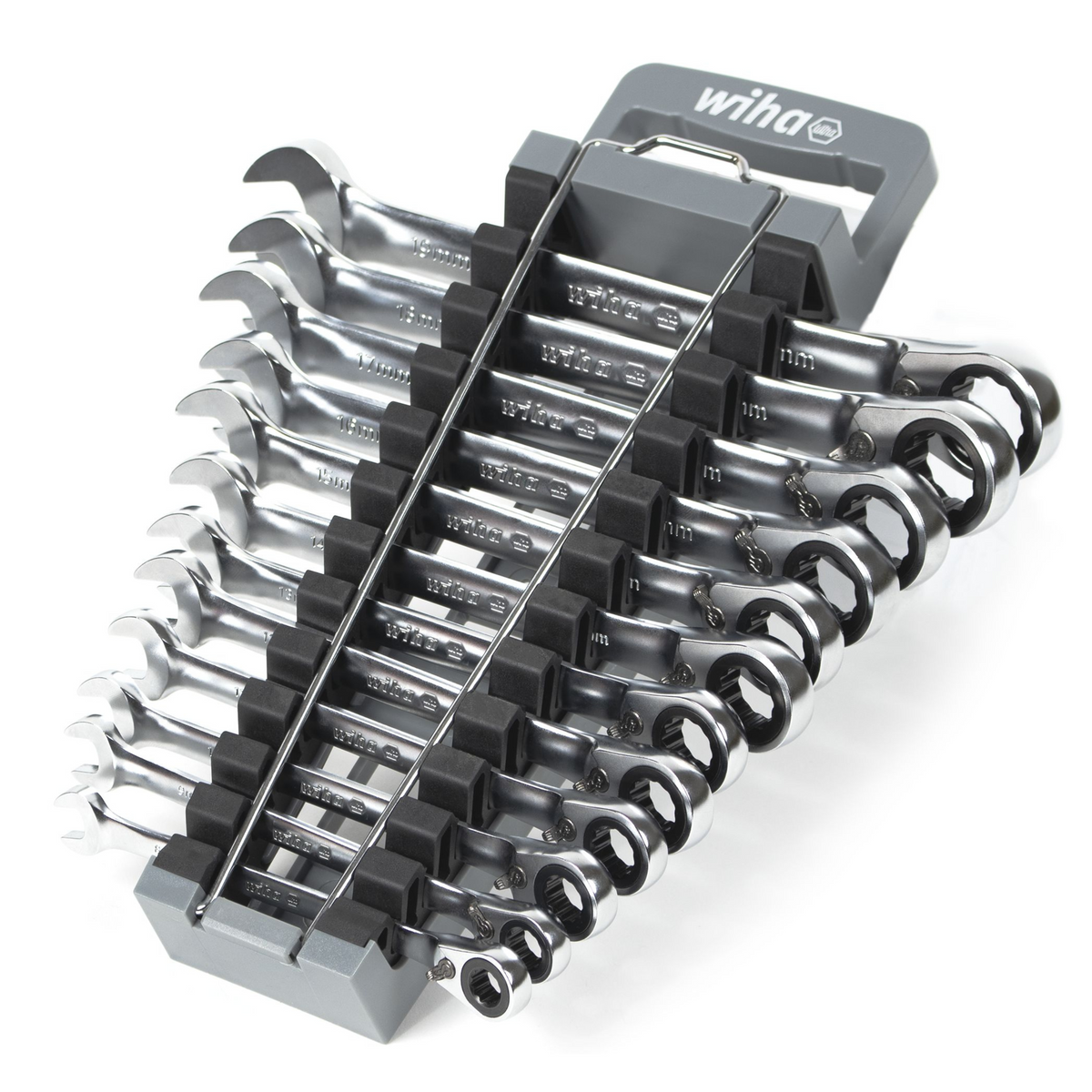 Ring Ratchet Open Ended Spanner Set 13 Pieces 44661 – Wiha Direct